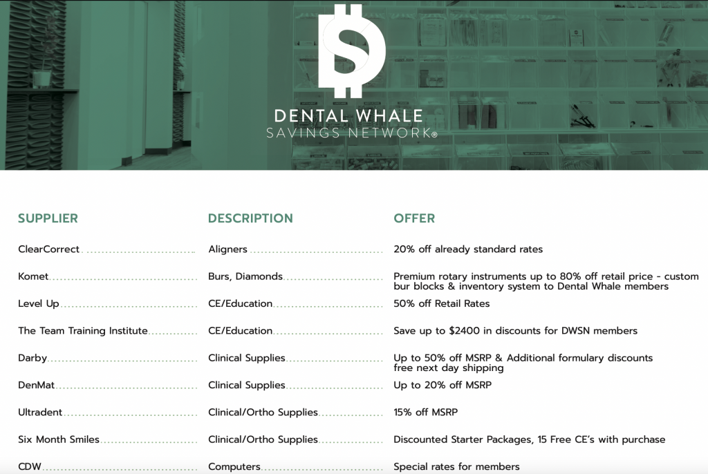 Dental Whale Savings Network