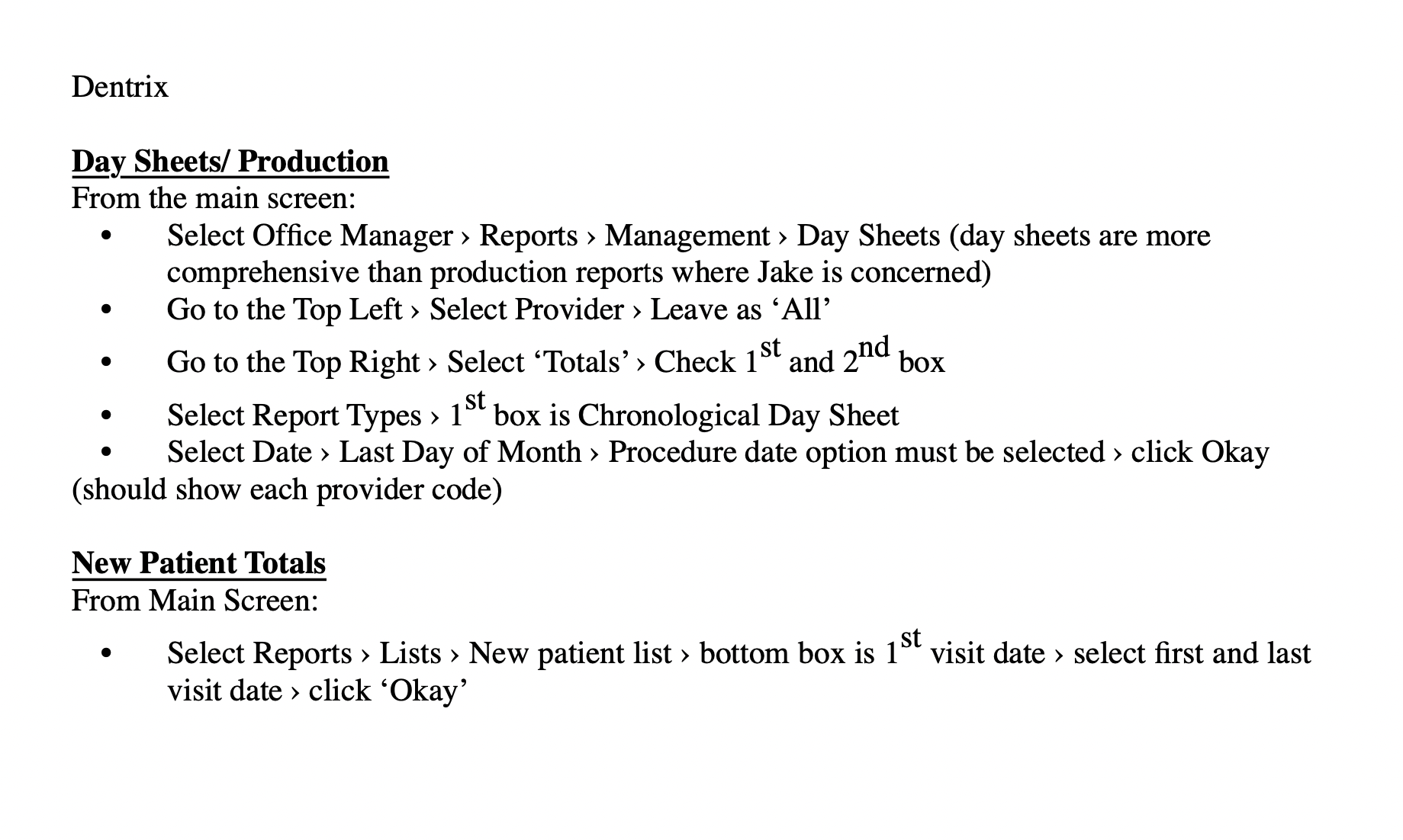 How to Pull Reports from Dentrix - Dental Success Network